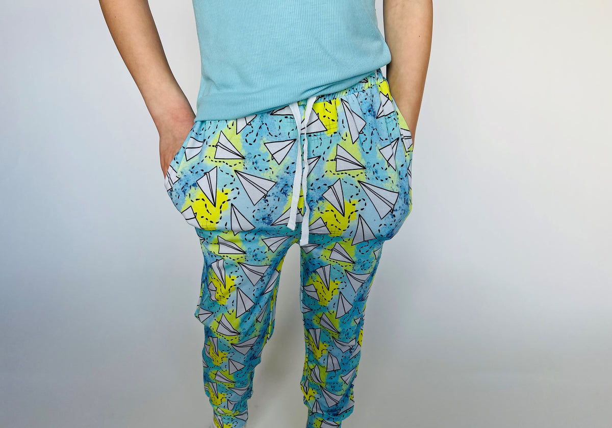 Paper Airplane Kids Joggers – LaLaLogan